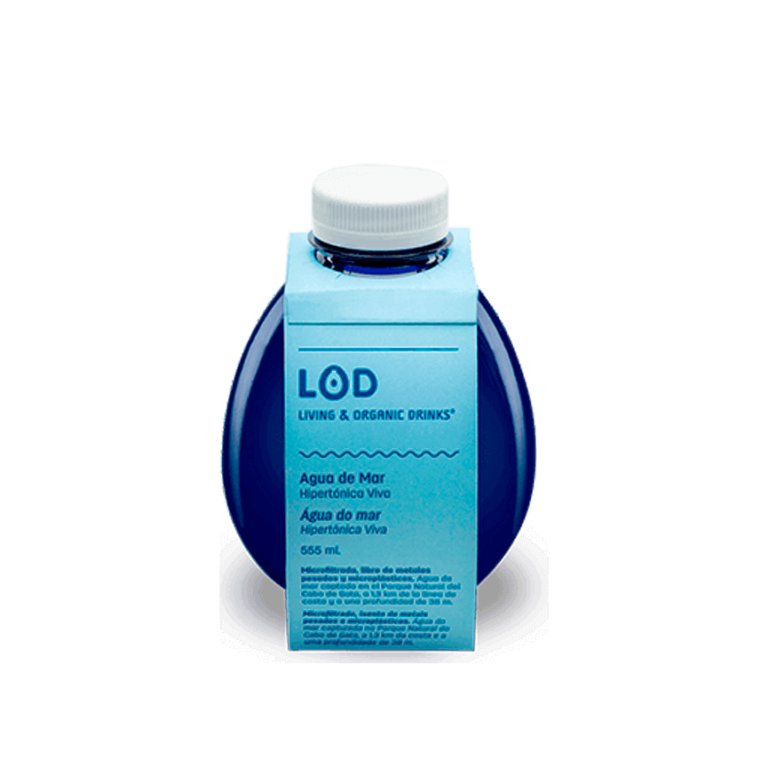LOD Seawater - Pack of 6 non-reusable rPET bottles. Bottles and lids ...
